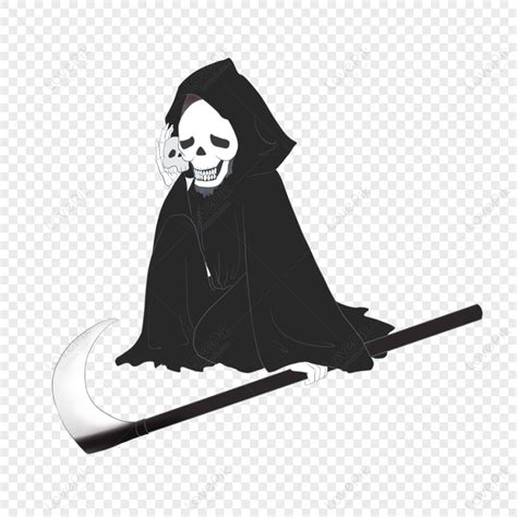 Black Grim Reaper Clip Art Sickle Png Picture And Clipart Image For