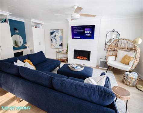 How To Make A DIY Electric Fireplace And TV Wall The DIY Mommy