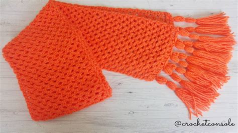 Bufanda F Cil A Crochet En Punto Red Crochet Con Sole