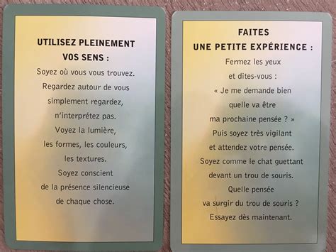 52 cartes pour apprendre à vivre le moment présent ÊTRE SPIRITUEL
