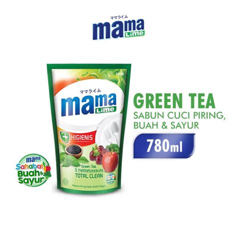 Jual Mama Lemon Green Tea Sabun Pencuci Piring Buah Sayur 780ml