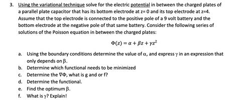 solved using the variational technique solve for the