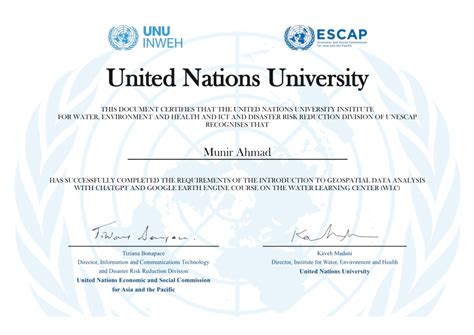 Pdf Completion Certificate For The Course Introduction To Geospatial