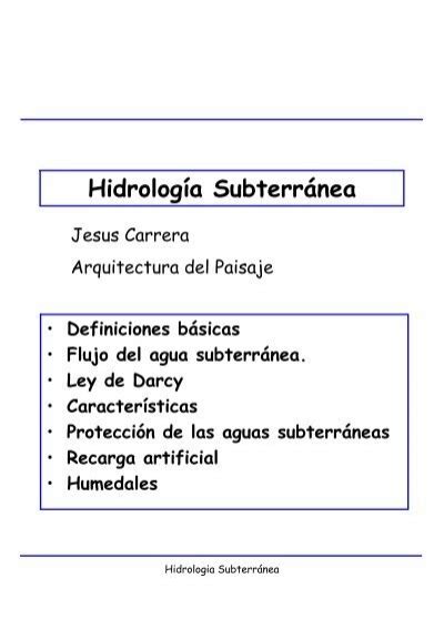Aguas SubterrÃneas