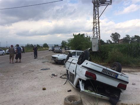 Osmaniyede trafik kazası 4 yaralı Osmaniye Haberleri