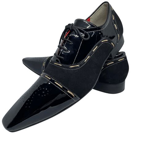 Sapato Masculino Italiano Em Couro Social Executivo Preto Ref 551
