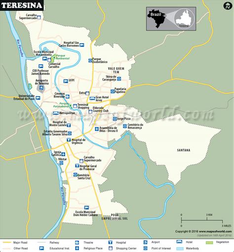 Teresina Brazil Map Teresina Mapa