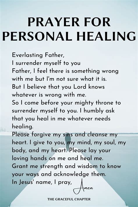 Prayer For Personal Healing Morning Prayer Quotes Bible Quotes Prayer