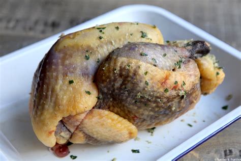 Chapon De Pintade Farci R Ti Au Four Et Poires