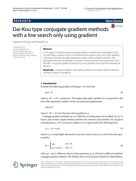 pdf dai kou type conjugate gradient methods with a line search only using gradient