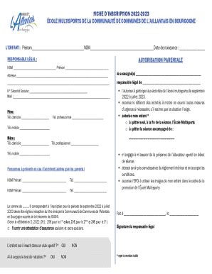 Remplissable En Ligne Cole Multisports De La Communaut De Communes De