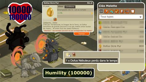 DOFUS RETRO TEMPORIS II 15 DROP DE DOFUS TRANSFORMATION INCROYABLE