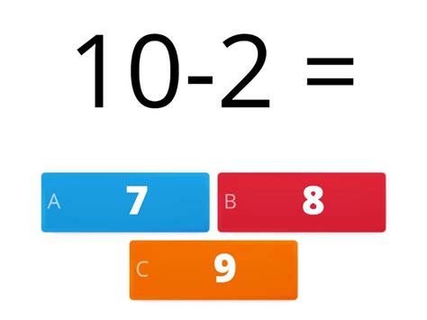 subtraction game quiz