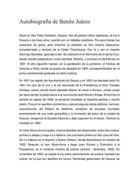 Autobiografía de Benito Juárez 2 mentalesyconceptuales1 uDocz