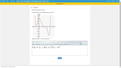 consider the graph of the sixth degree polynomial f replace the values b c and d to write