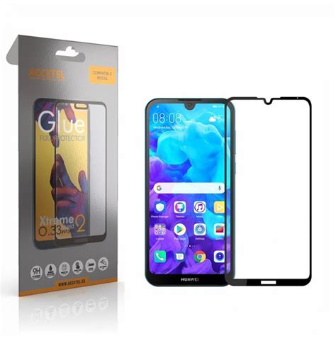 Cristal D Full Glue Huawei Y Negro