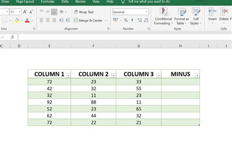 How To Use Subtraction Formula In Excel