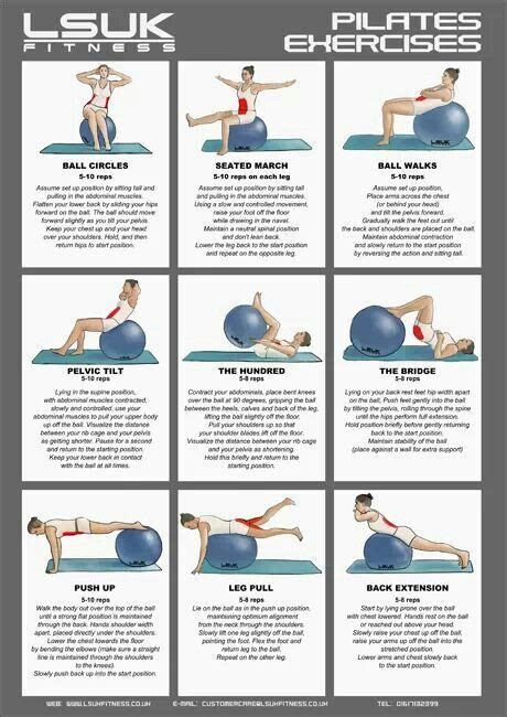 Printable Pilates Workout Sheet