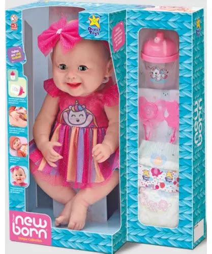 Boneca Reborn Abre Fecha Os Olhos Vestido Diver New Born