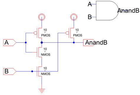 Nand Gate Circuit Cmos