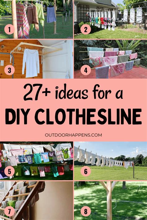 Diy Clothesline Ideas For Inside And Outside Your Home Outdoor