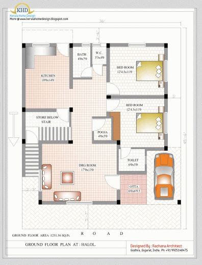 Gorgeous To Sq Ft Indian House Plans Completed Floor Plan