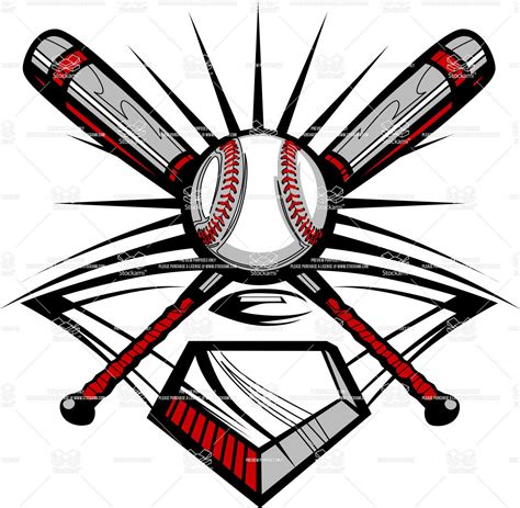 Baseball Or Softball Crossed Clipart Panda Free Clipart Images