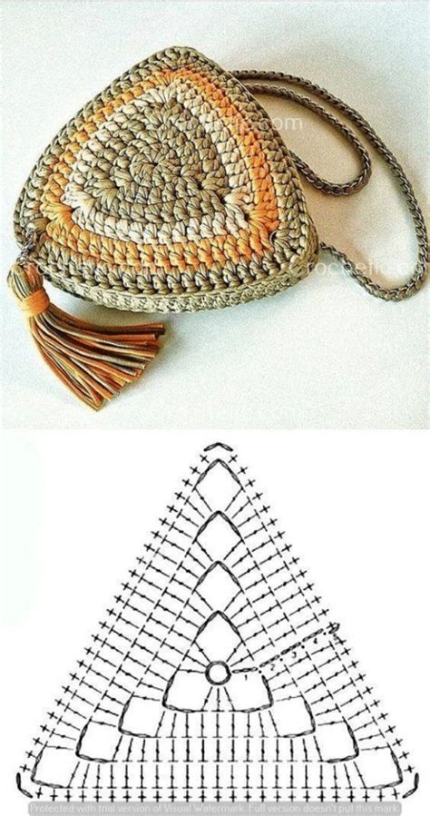 Bolsas de Crochê Fio Náutico 21 Idéias Inspiradoras e Gráficos Pt 2