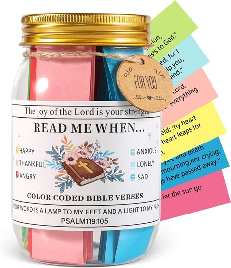 Amazon Bible Verses In A Jar Read Me When Bible Verses Jar Bible