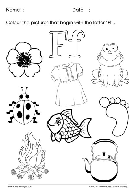 Letter F Writing Practice Worksheet This Series Of Handwriting