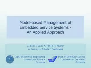Ppt Model Based Design Of Embedded Systems Powerpoint Presentation