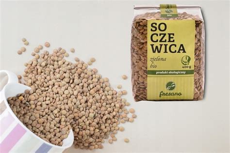 Soczewica zielona BIO 400 g Fresano TASTI Smakuj życie
