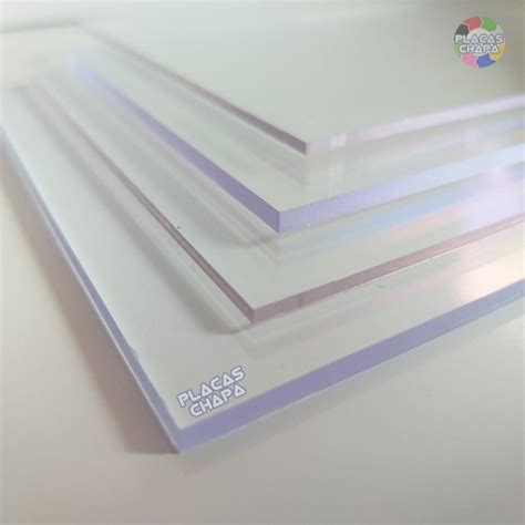 Placa Acrilico Cristal Transparente 3mm Sob Medida Mebuscar Brasil