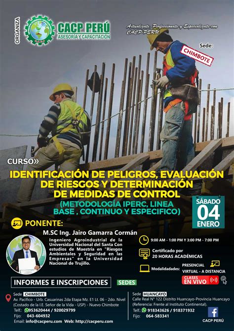 CACP Perú Curso Identificación De Peligros Evaluación De Riesgos Y