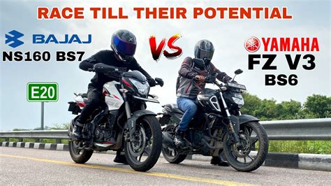 2023 NEW BAJAJ PULSAR NS 160 E20 BS7 VS YAMAHA FZ 149 V3 RACE TILL