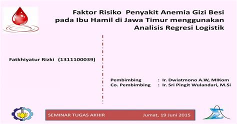 Faktor Risiko Penyakit Anemia Gizi Besi Pada Ibu Hamil Di PDF Document