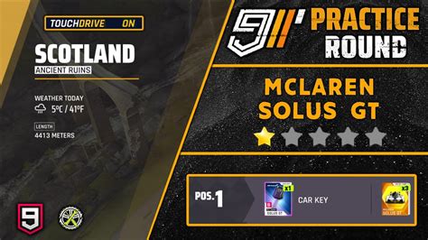Asphalt 9 McLaren Solus GT Grand Prix Practice Round Touchdrive