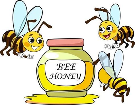 ilustración de dibujos animados de abejas lindas 13536648 Vector en