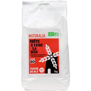 Naturalia Farine De Blé T80 Bio 1Kg Naturalia Courses en ligne et offres