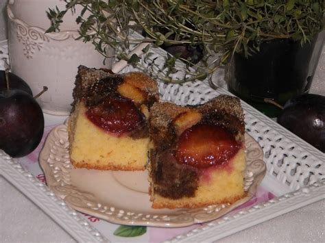 Ciasto łaciate ze śliwkami przepis PrzyslijPrzepis pl
