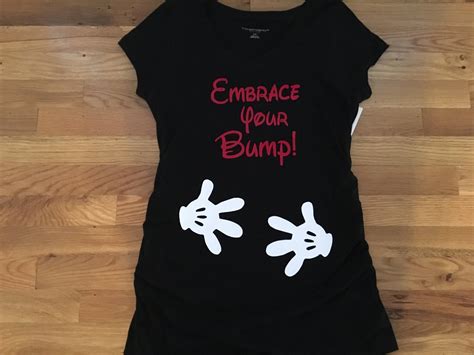 Mickey Mouse Inspired Embrace Your Bump Maternity Shirt