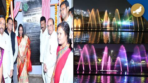 Hyderabad Indias Largest Musical Floating Fountain At Hussain Sagar