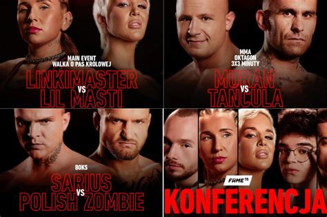 Fame MMA 15 KONFERENCJA ONLINE Transmisja na żywo za darmo STREAM