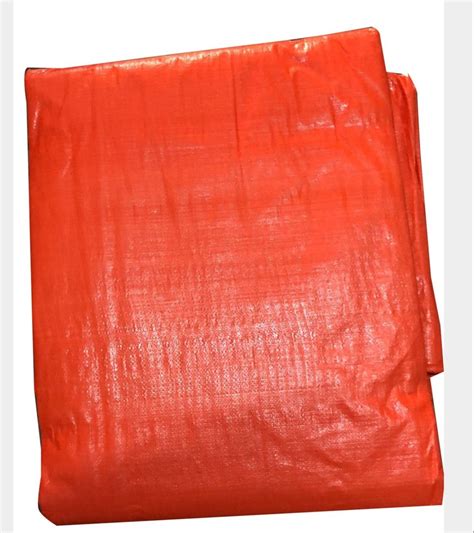 Woven Orange HDPE Tarpaulin For Commercial Thickness 120 Gsm At Rs 3