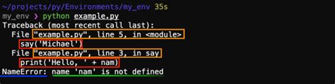 python stack trace understanding it and using it to debug