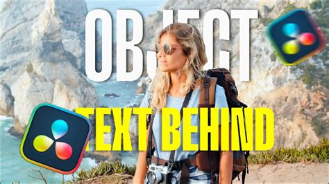 Text Behind Object In DaVinci Resolve Free Version Easy Tutorial