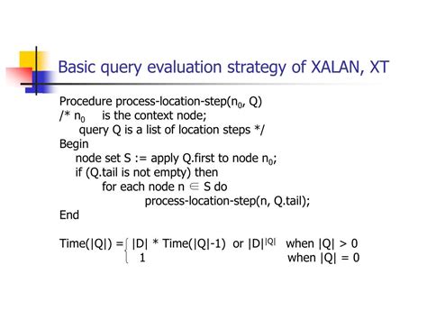 ppt efficient algorithm for processing xpath queries powerpoint presentation id 4463533