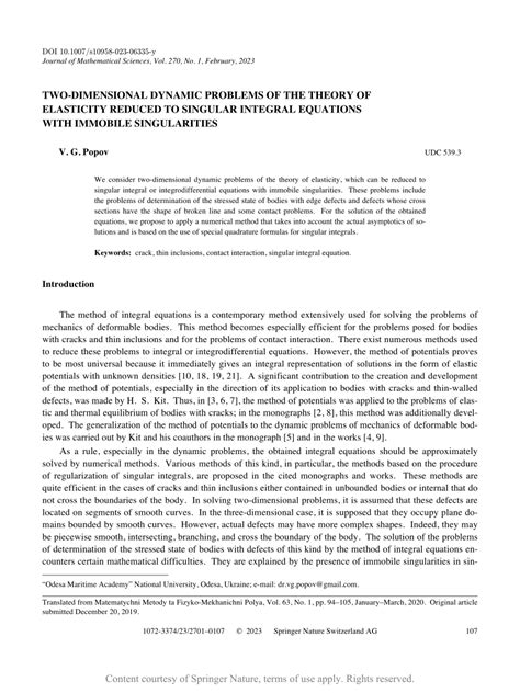 two dimensional dynamic problems of the theory of elasticity reduced to singular integral