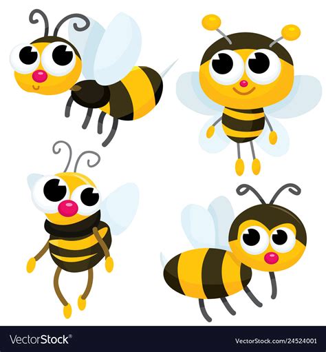 Honey Bee Royalty Free Vector Image Vectorstock