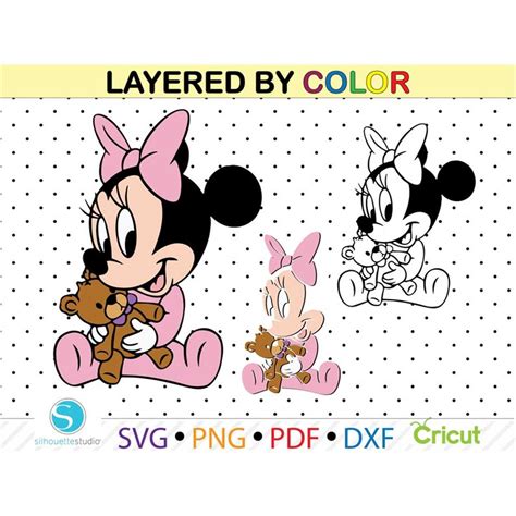 Baby Minnie Mouse Svg Clipart Baby Minnie Mouse Clipart Png Inspire